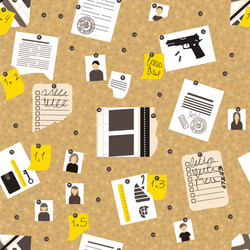 Detective pattern for print design Royalty Free Vector Image
