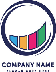 Growth logo abstract icon mark design template Vector Image