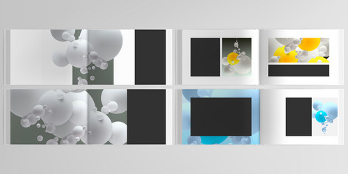 Layouts horizontal presentation design Royalty Free Vector