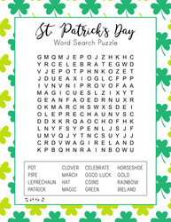 Spring word search puzzle with rainbow Royalty Free Vector