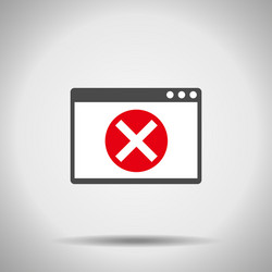 Alert window icon Royalty Free Vector Image - VectorStock