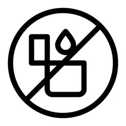 Prohibited use or possession of fire lighters Vector Image