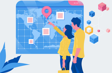 Tour vacation guide Royalty Free Vector Image - VectorStock