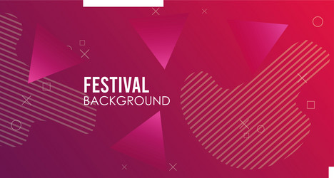 Circles colorful festival background template Vector Image