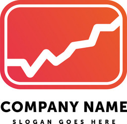 Growth logo abstract icon mark design template Vector Image