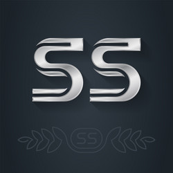 Ss initials logo design initial letter logo Vector Image