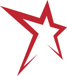Red star logo Royalty Free Vector Image - VectorStock