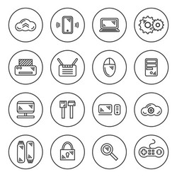 It icon set Royalty Free Vector Image - VectorStock