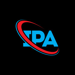 Ipa logo letter design Royalty Free Vector Image