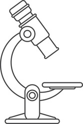 Science design microscope icon isolated Royalty Free Vector