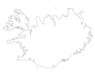 Map Iceland Line Vector Images (over 580)