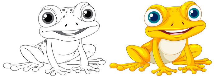 Cute yellow cartoon isolated Royalty Free Vector Image