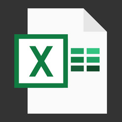 Modern flat design of logo xls file icon Vector Image