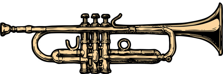 Trumpet Royalty Free Vector Image - VectorStock