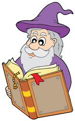 Open book with glasses Royalty Free Vector Image