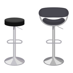 Chair symbol on white backgroundbar stool icon Vector Image