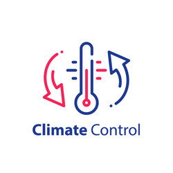 Humidity and temperature climate control using Vector Image