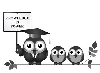Knowledge is power an old proverb Royalty Free Vector Image