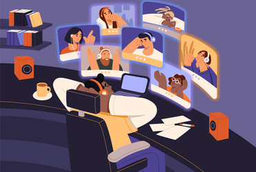 Virtual Conference Call Vector Images (over 7,100)