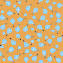 Yellow lamp seamless pattern Royalty Free Vector Image