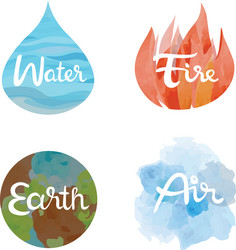 Four elements Royalty Free Vector Image - VectorStock
