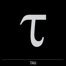 Tau greek letter Royalty Free Vector Image - VectorStock