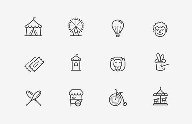 Circus symbols Royalty Free Vector Image - VectorStock