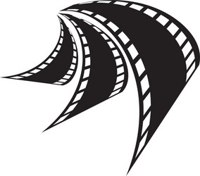 Film reel logo icon design template isolated Vector Image