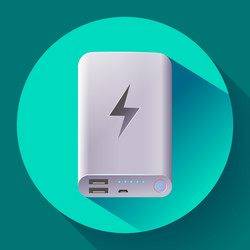 Simple power bank Royalty Free Vector Image - VectorStock