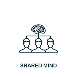 Experience sharing icon simple element from Vector Image