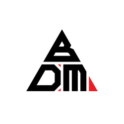 Bdm logo letter design Royalty Free Vector Image