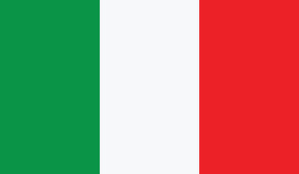 National italy flag official colors Royalty Free Vector