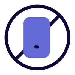 Cellular device usage is strictly prohibited Vector Image