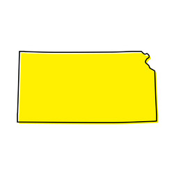 kansas map outline