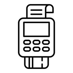 Swipe card machine icon Royalty Free Vector Image