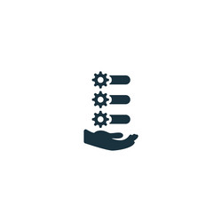 Skills icon monochrome simple sign from freelance Vector Image