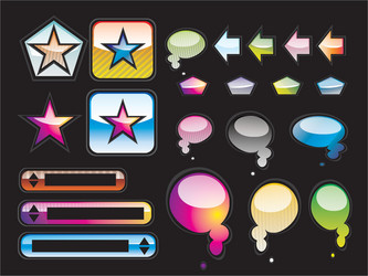 Modern web ui elements Royalty Free Vector Image