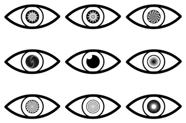 Abstract eye icon Royalty Free Vector Image - VectorStock