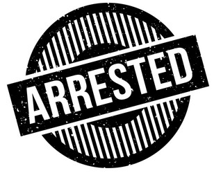 Arrested rubber stamp Royalty Free Vector Image