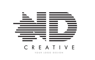 Handwritten nd n d letter logo with sparkling Vector Image