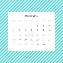 2015 calendar template Royalty Free Vector Image