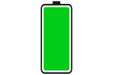 High battery level power indicator mobile phone Vector Image