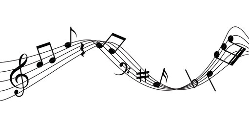 Music note sheet icon staff Royalty Free Vector Image