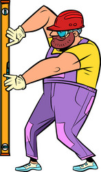 Many hand builder repairman worker Royalty Free Vector Image