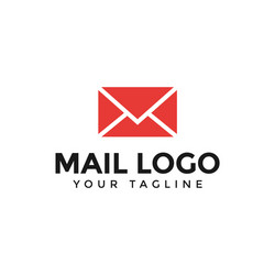 Mail message envelope email logo design template Vector Image