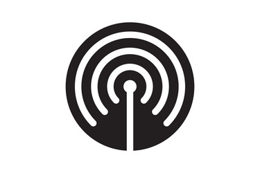 Cellular radio and radio waves Royalty Free Vector Image