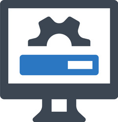 Driver installation icon Royalty Free Vector Image