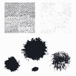 Seamless pattern abstract grunge ink textures Vector Image