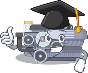 A cute picture combustion engine grinning Vector Image