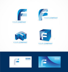 Letter a logo icon set Royalty Free Vector Image
